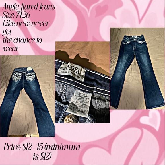 Angel | Jeans | Angel Womens Flare Jeans Deep Blue | Poshmark
